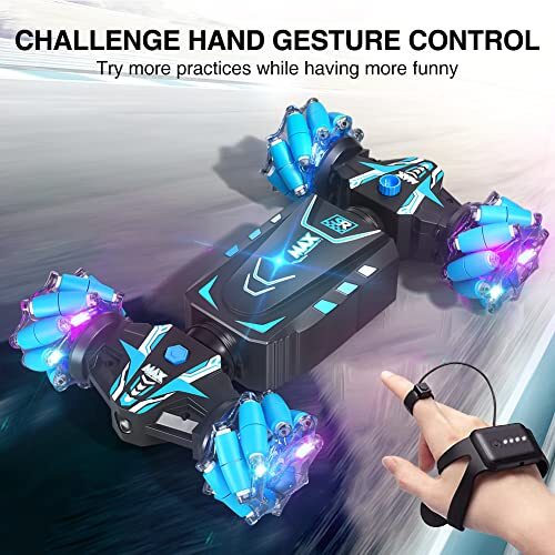 RC Stunt Car Remote Control Car with Gesture Control 2 Sided 360 RC ...