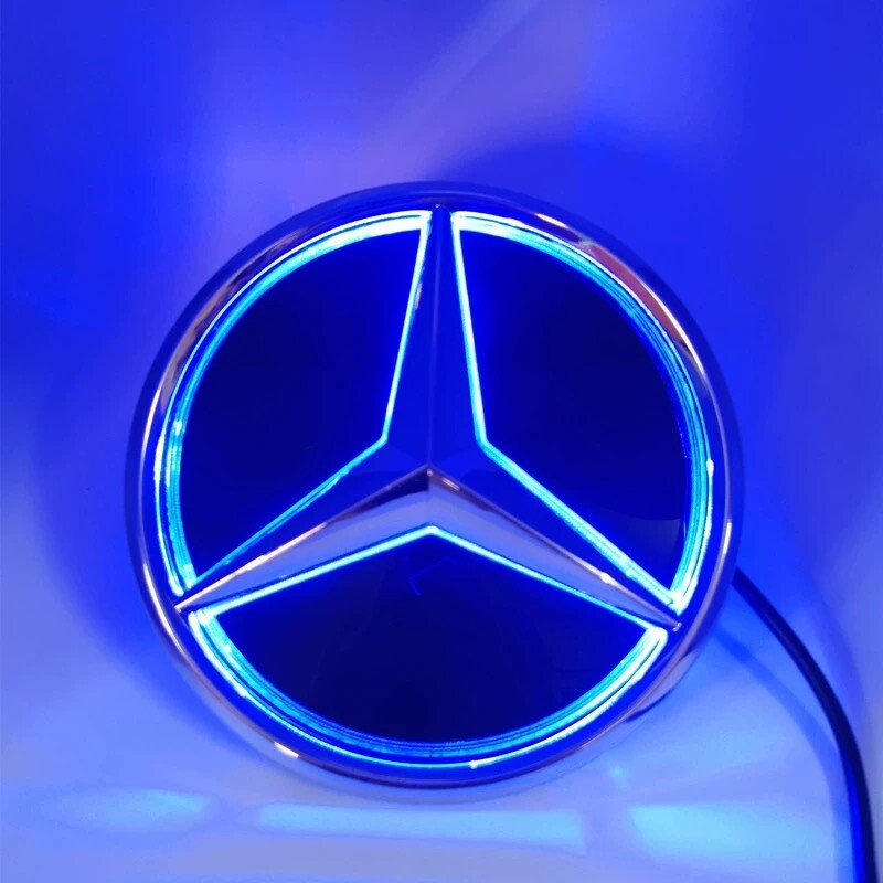 5D Car LED Tail Logo Light Badge Emblem Star For Mercedes-Benz S300L ...