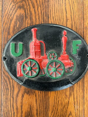 Antique Steam Engine UF United Firemen's Insurance Co. Cast Aluminum ...