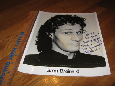 Graig Brainard Original Vintage hand signed 10" x 8" Photo AUTOGRAPH ...