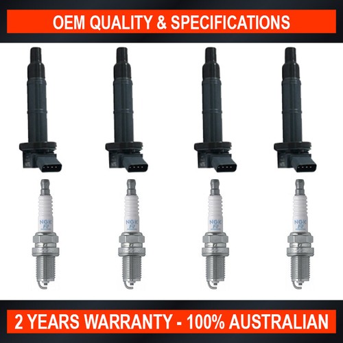 SWAN Ignition Coils & NGK Spark Plugs for Toyota Alphard 2AZ-FE (2.4L ...