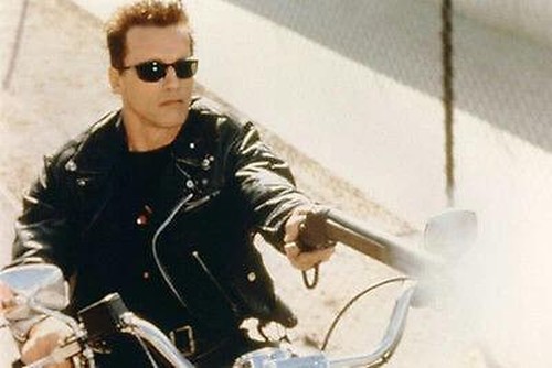 Arnold Schwarzenegger Terminator 2 Mini Firing Shotgun Motorbike 5x7 ...