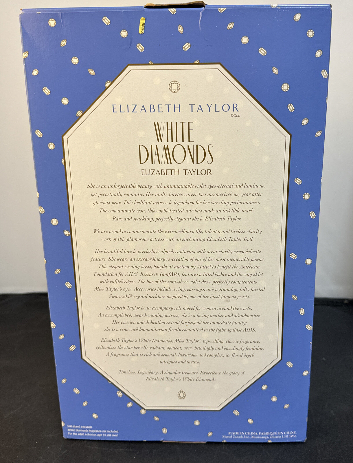 2000 Mattel Special Edition Elizabeth Liz Taylor White Diamonds Doll ...