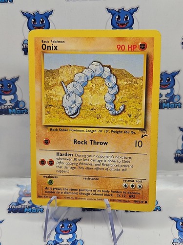 Pokemon Onix - 84/130 - Base Set 2 MP | eBay