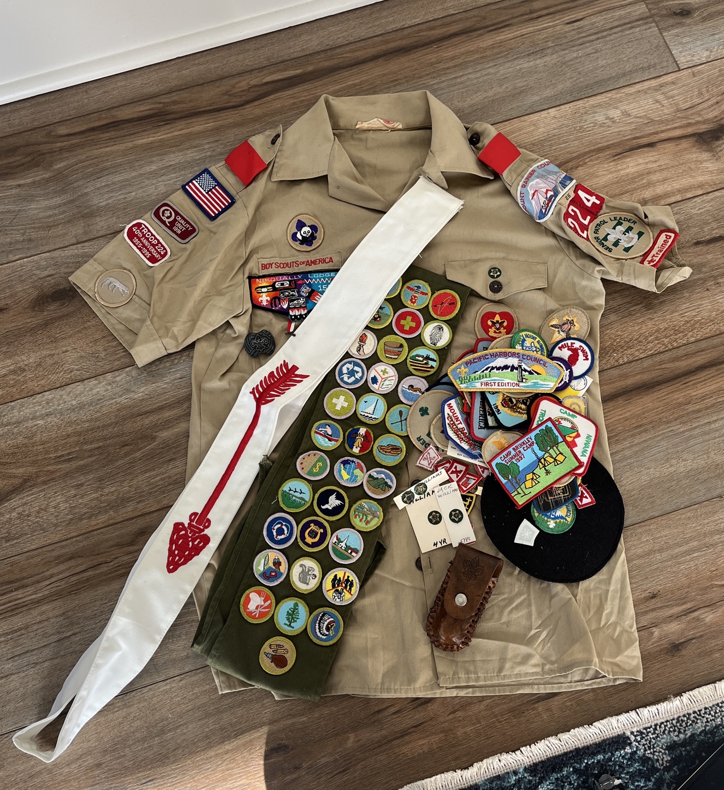 Vintage Boy Scouts of America Uniform- Patches, Pins, Slides ...