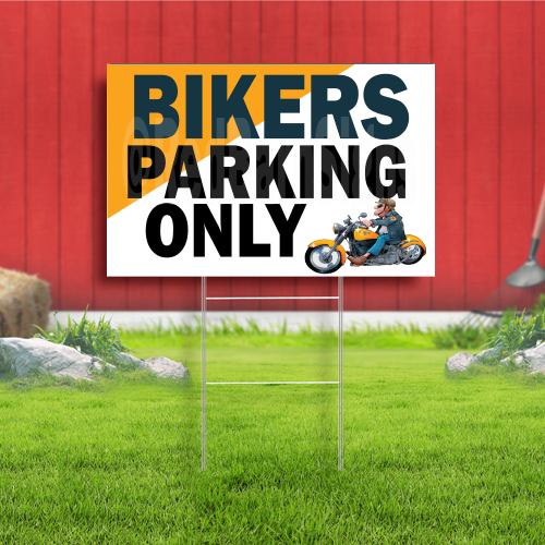Bikers Parking Only Indoor Outdoor Yard Sign | eBay