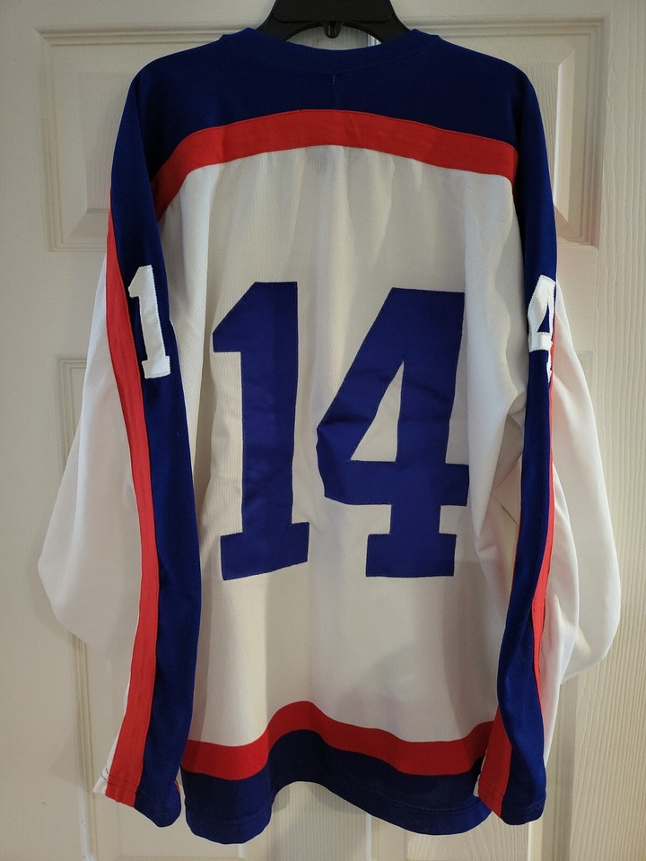 Vintage Doug Laurie Maska Sport Knit Don Murdoch NY Rangers Jersey 14 ...