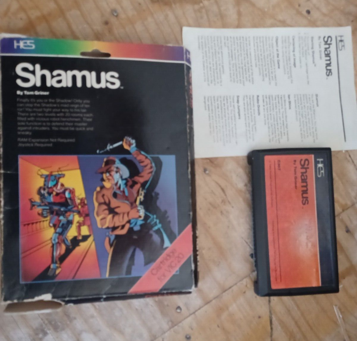 Vintage Commodore Vic 20 SHAMUS game Complete! Boxed! & Working! | eBay