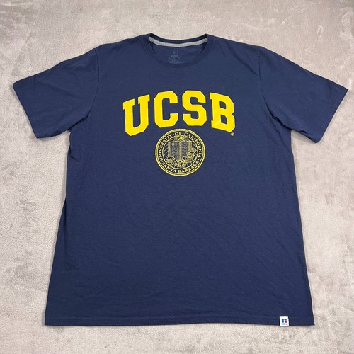 UCSB Shirt Mens XL Extra Large Navy Blue University of California Santa ...