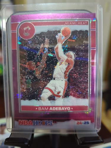 2024-25 Panini NBA Hoops Winter Bam Adebayo Purple Opti-Chrome Prizm ...