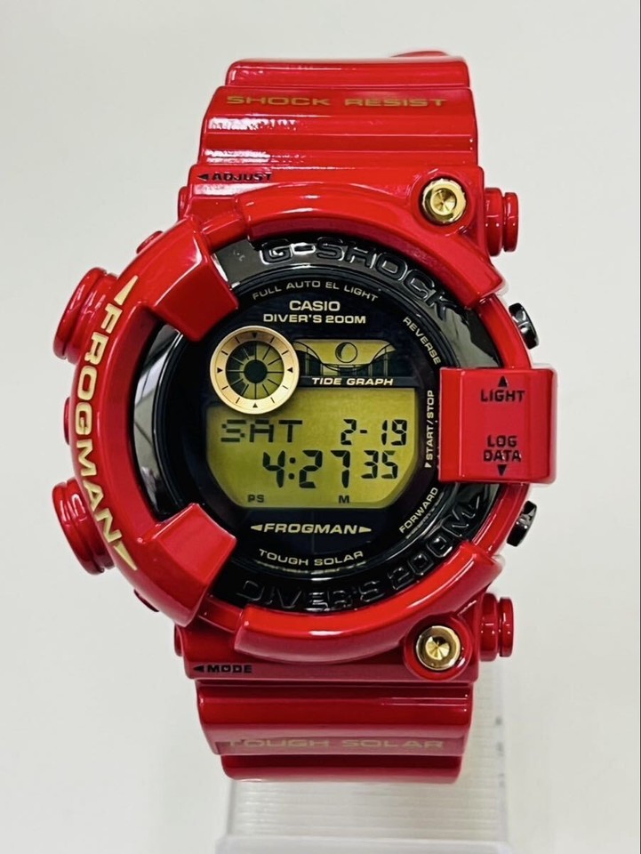 New G SHOCK G Shock FROGMAN Frogman 30th Anniversary Model Rising Red Tough Sola | eBay
