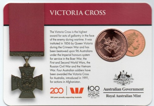 AUSTRALIAN 2017 25 CENT COIN VICTORIA CROSS 100 YEARS OF ANZAC #M70 | eBay