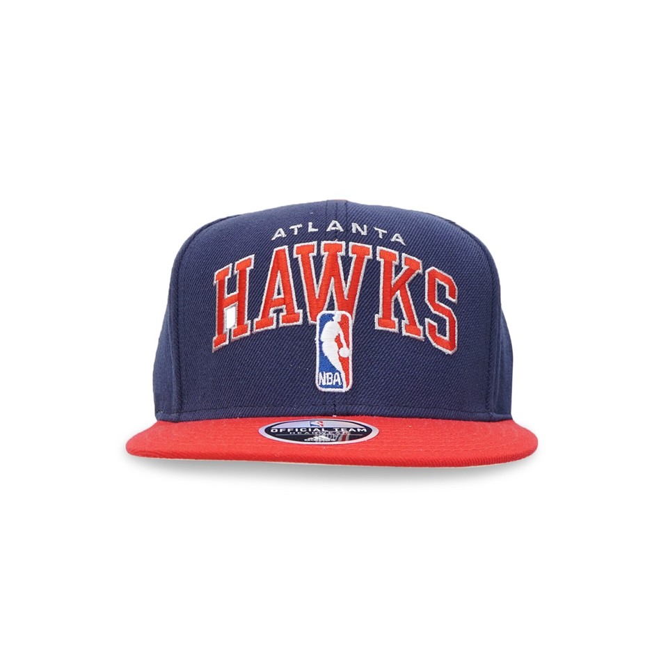 Atlanta Hawks Adidas NBA Official Team Arch Logo (Navy/Red) Snapback ...