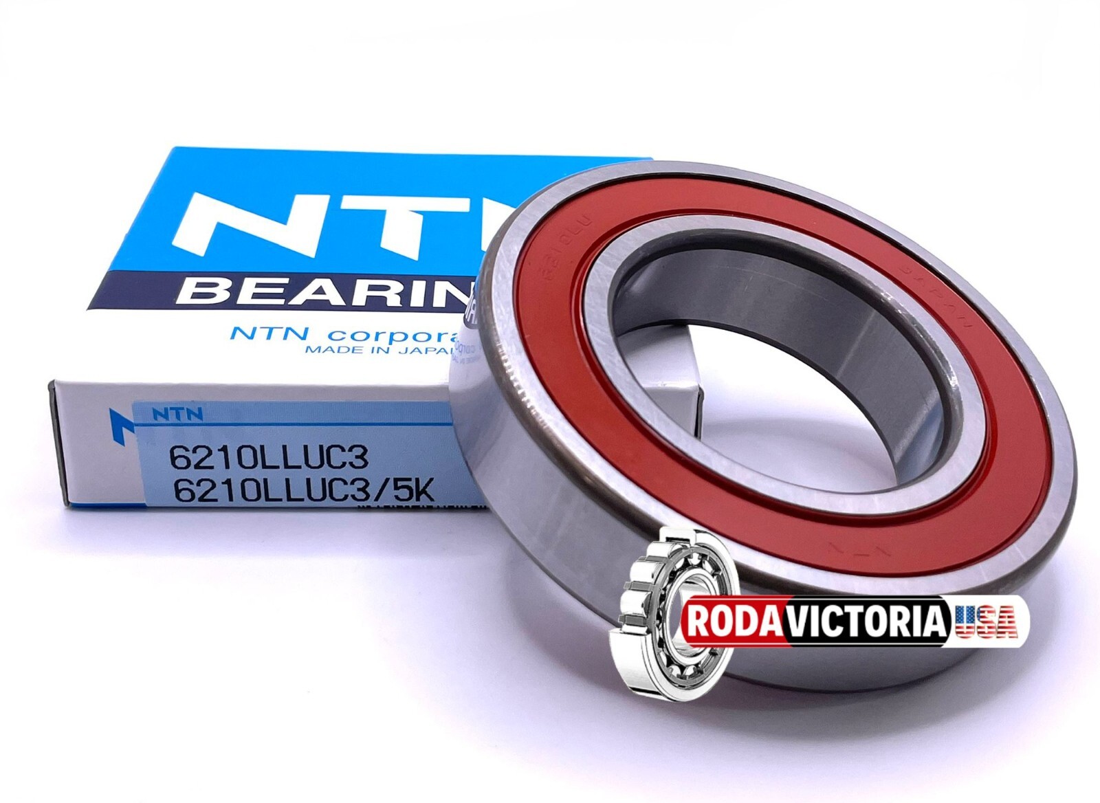 NTN JAPAN 6210 LLU C3/5K BALL BEARING, RUBBER SEALED 6210 2RS C3 ...