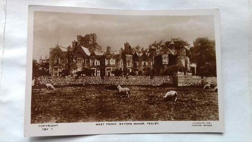 Vintage Postcard,real photo,Bayons Manor,1940s,Tealby,West Lindsey ...