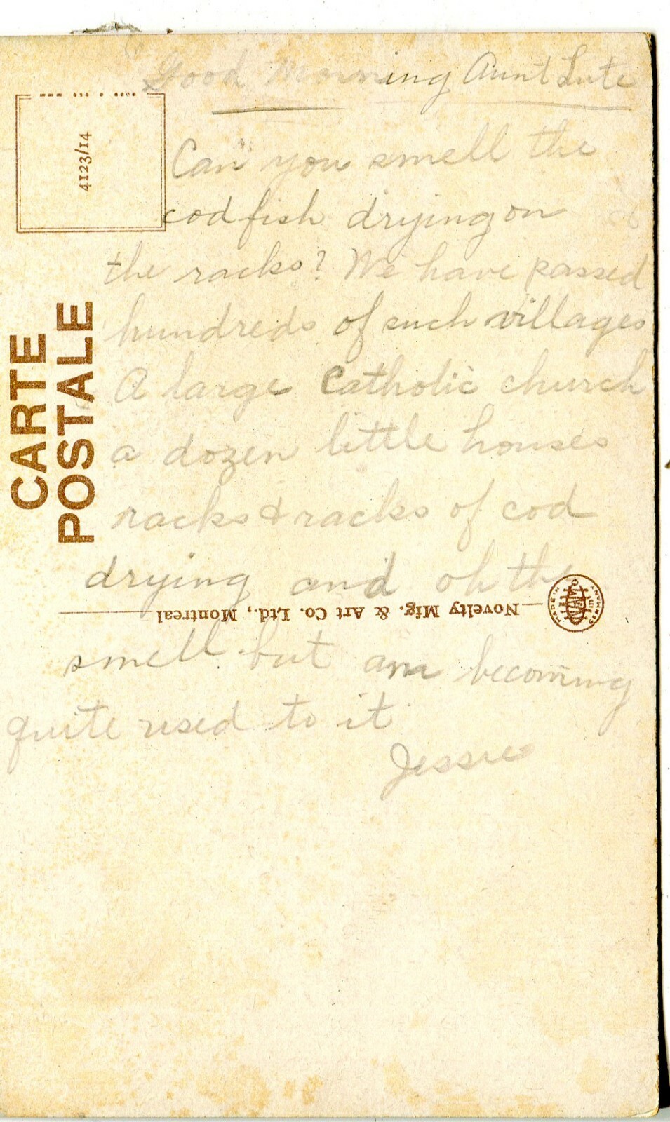 Canada Gaspe QC - Little Fox River Riviere au Renard old postcard | eBay