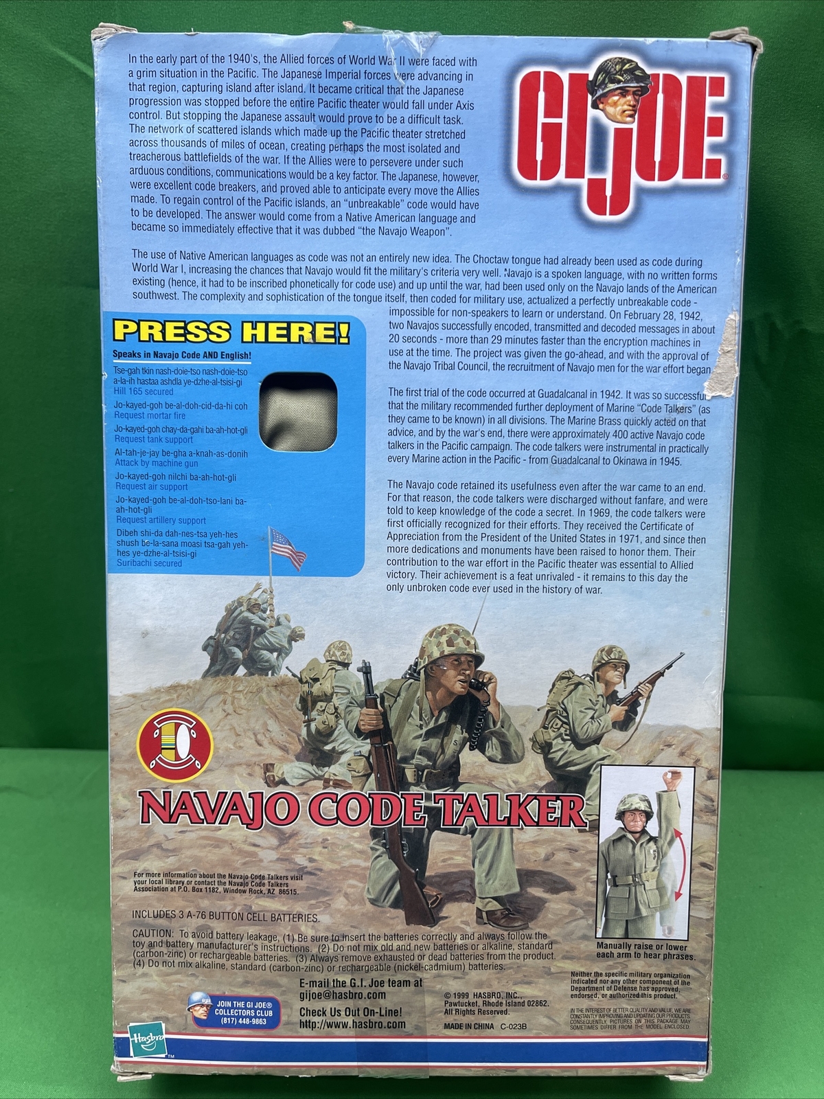 Hasbro Gi Joe 12" Talking Navajo Code Talker Action Figure for sale ...