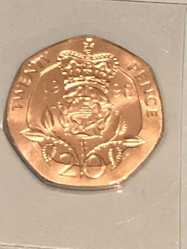 1998 20p Twenty Pence Tudor Rose Coin Uncirculated UK BUNC | eBay