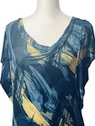 212 COLLECTION WOMEN'S DRESS SIZE XL BLUE/YELLOW MUSTARD SHORT SLEEVE ...