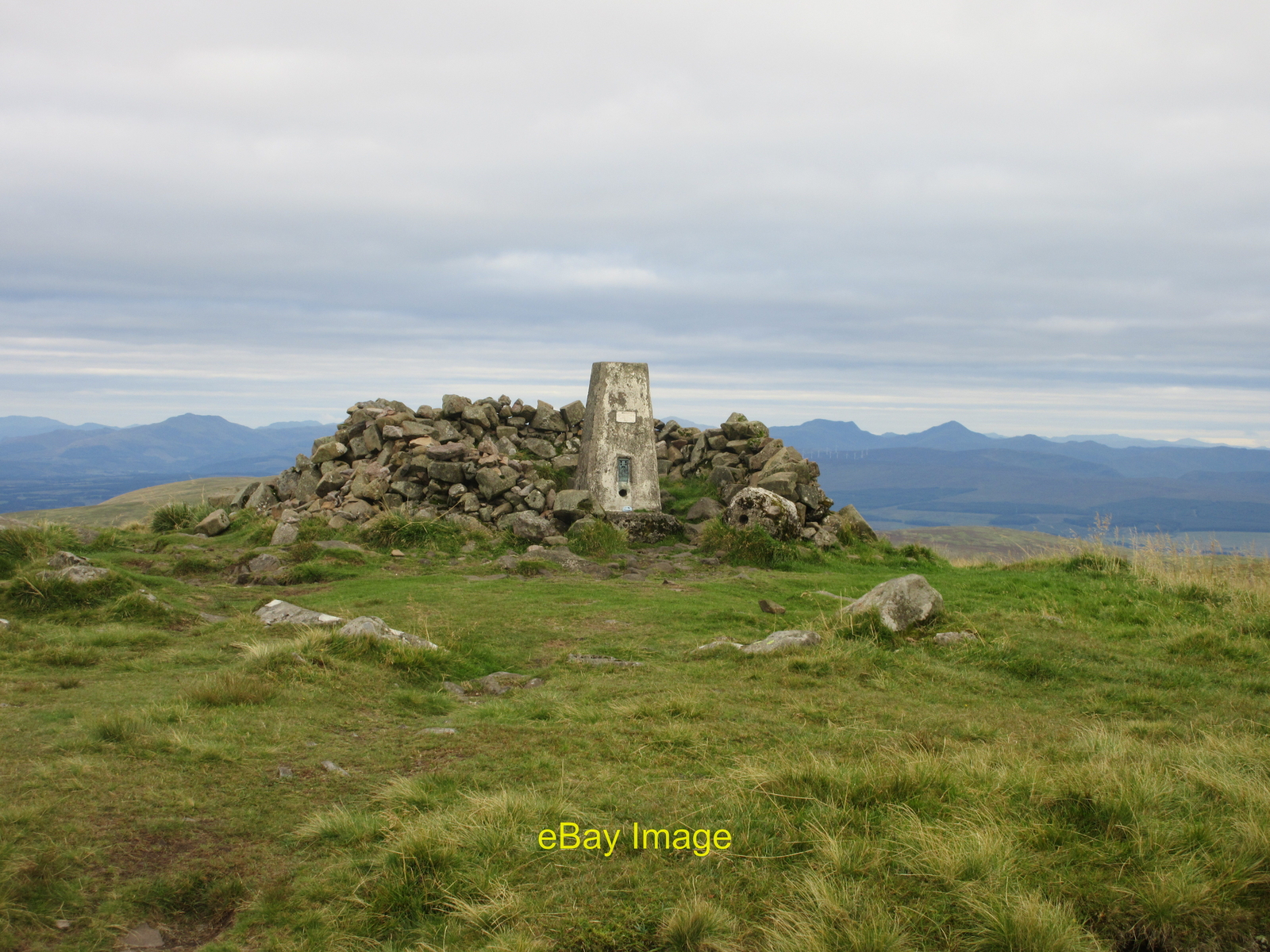 Photo 12x8 Trig Pillar on Ben Cleuch Tillicoultry The summit of Ben ...