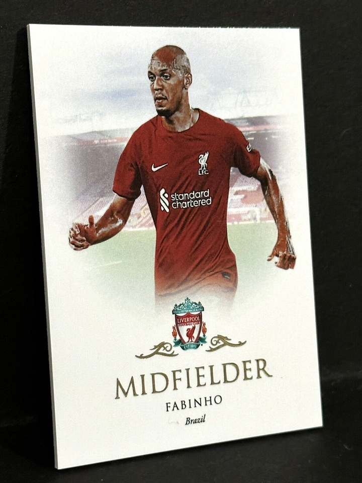 2022-23 Futera Liverpool Football Club Squad Midfielder Fabinho Gold ...
