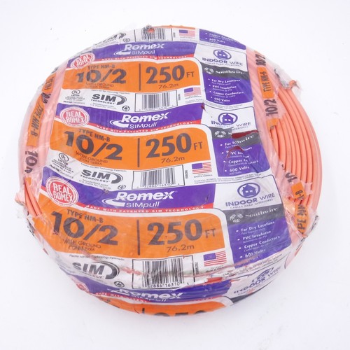 250' Southwire 10/2 Solid Romex SIMpull CU NM-B W/G Wire 28829055 ...