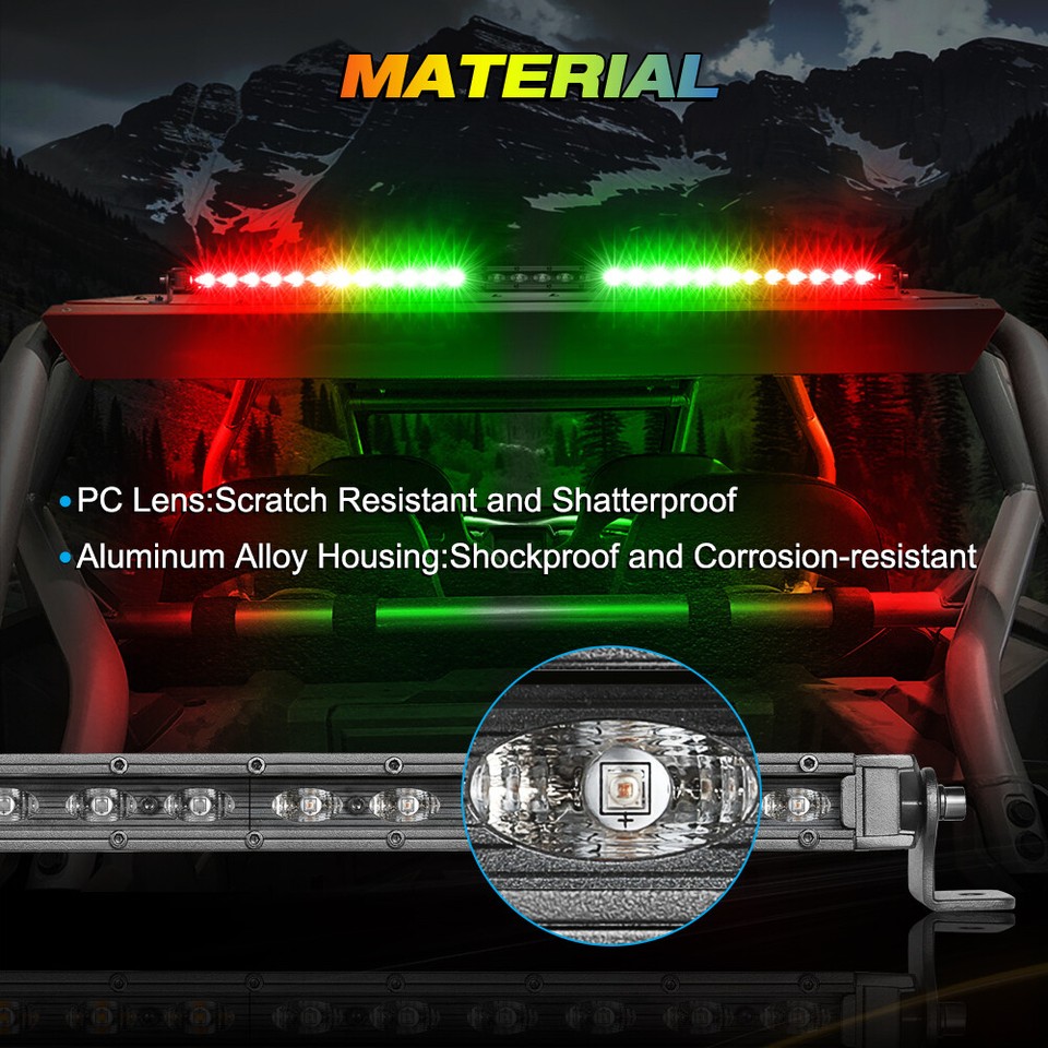 30 Inch Rear Chase LED Light Bar w/Turn Signal Reverse Brake Running ...