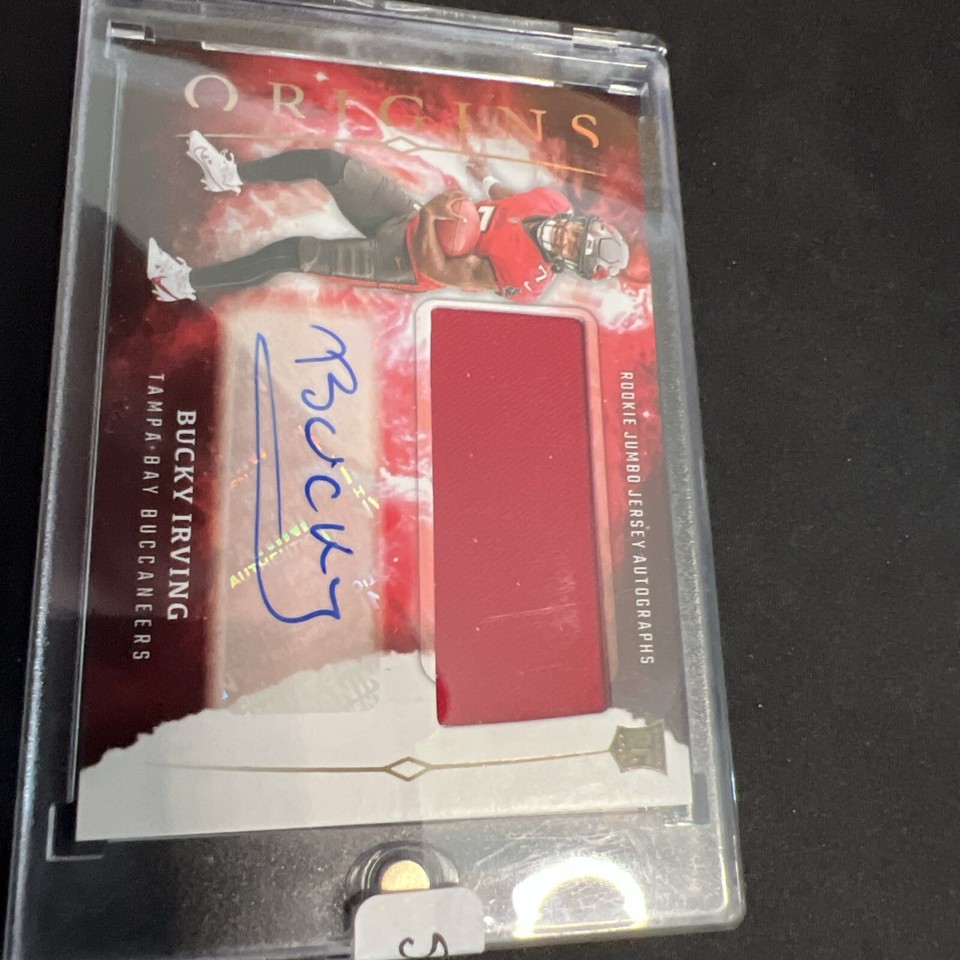 2024 Origins Football Bucky Irving Rookie Jumbo Patch Auto Buccaneers 🔥 ...