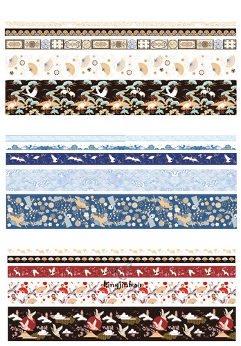 DIY 5pcs Bronzing Object Decoration Animation Series Cartoon Washi ...