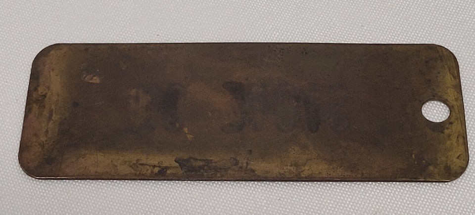 Vintage MOBIL OIL ? STOVE OIL PUMP / Brass Barrel Tag | eBay