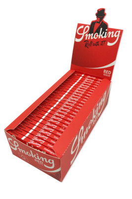 SMOKING Red Regular Rolling Paper 50 x 60 = 3000 papers (1Full Box) | eBay