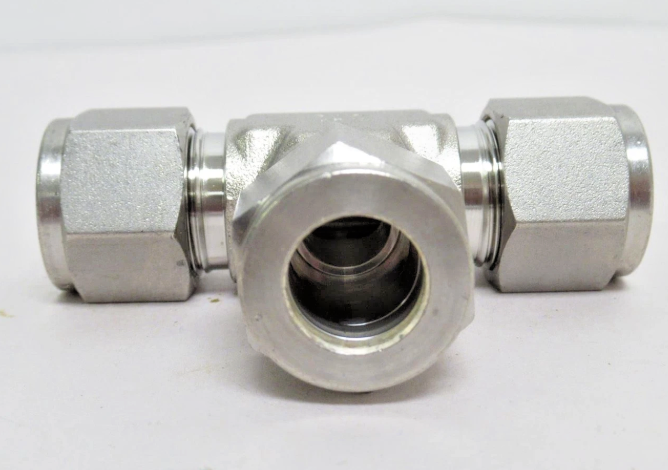 Swagelok SS-810-3 Stainless Steel Union Tee 1/2" OD Tube Fitting ...