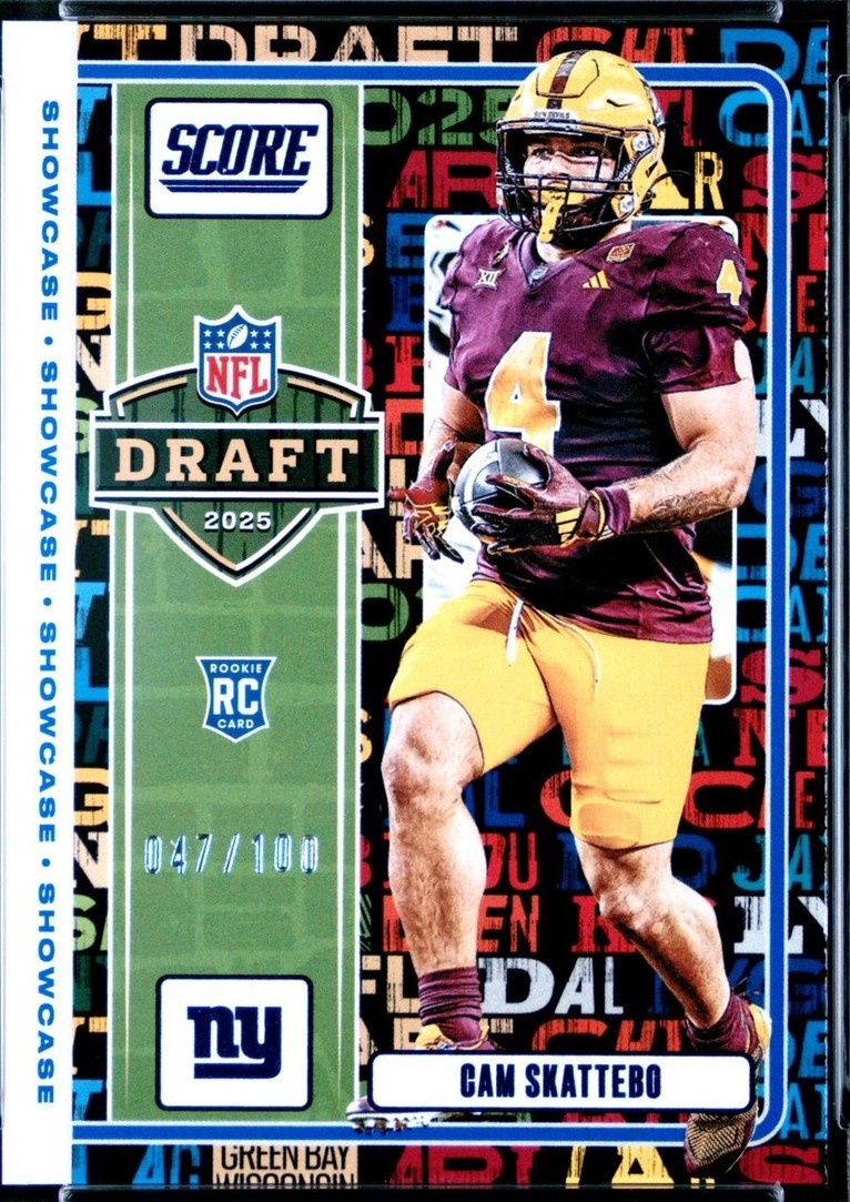 2025 Score - Nfl Draft Cameron Skattebo #16 Showcase /100 (RC) for sale ...
