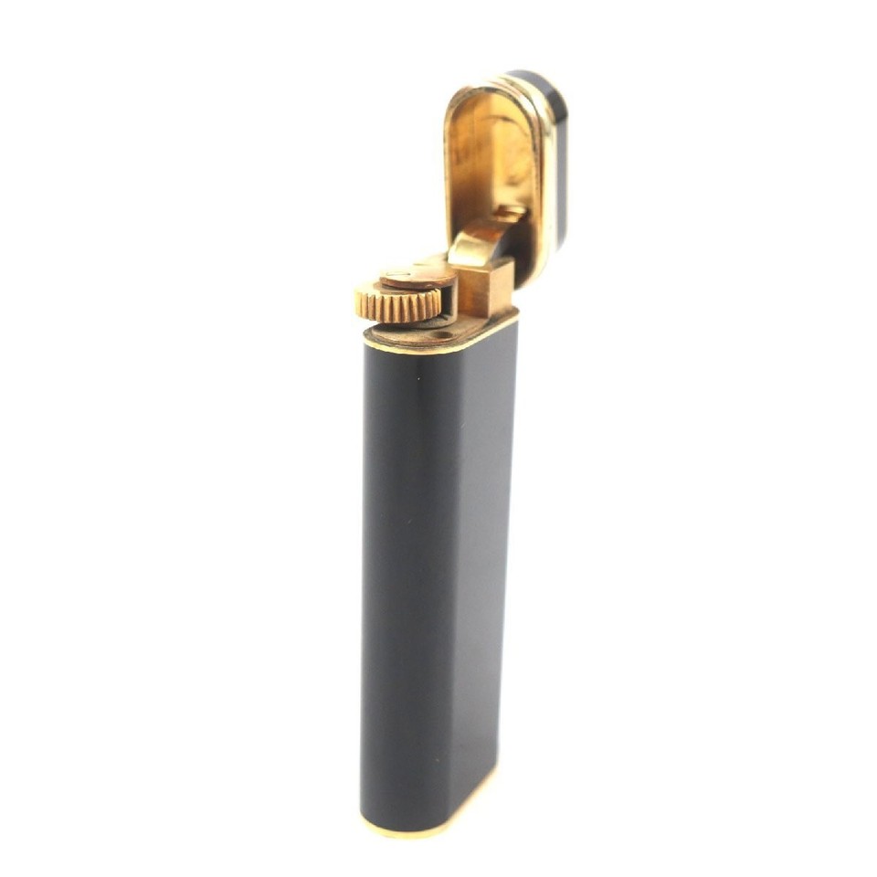 Cartier Trinity New Model Oval Lacquer Logo Roller Gas Lighter Black ...