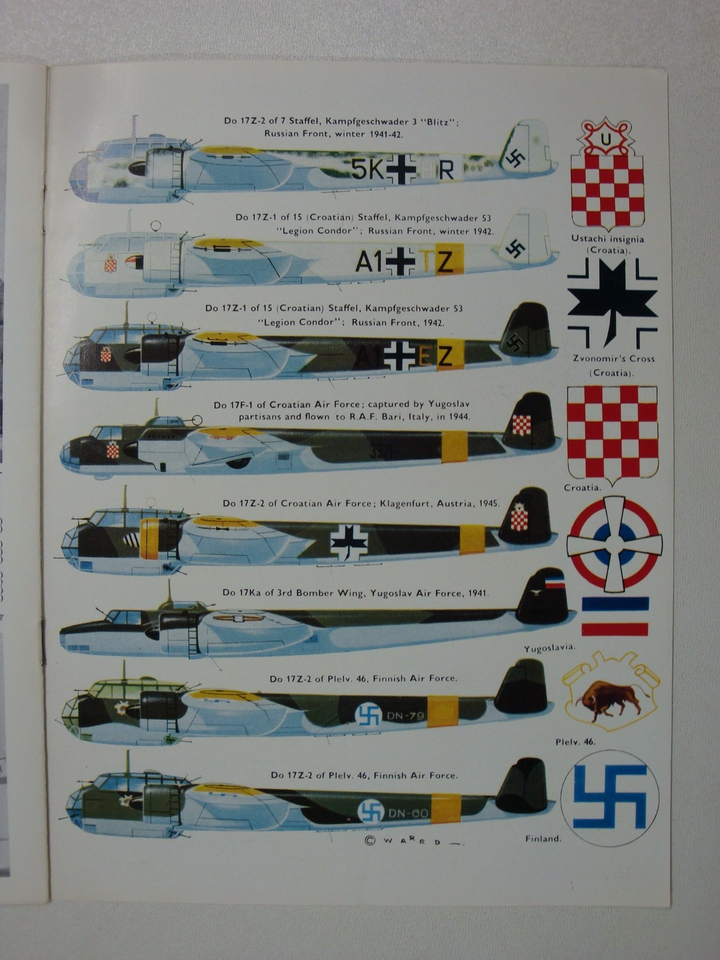Profile # 164 Dornier Do 17 & 215 (Camouflage, Insignia, Armament, WW2 ...