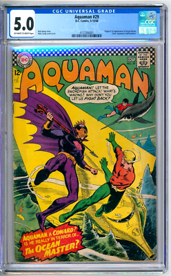 Aquaman 29 CGC Graded 5.0 VG/FN 1st Ocean Master DC Comics 1966 | eBay
