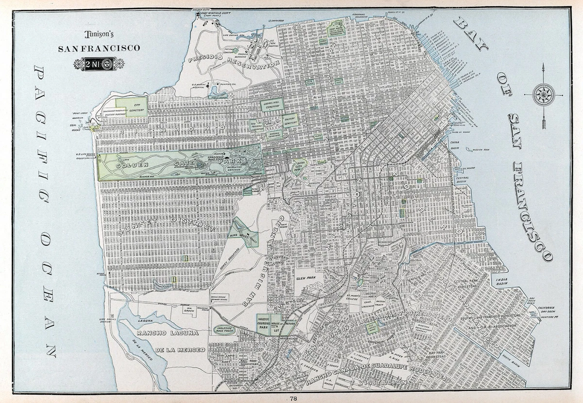 San Francisco Parks Map