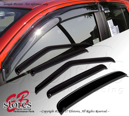 5pc JDM Outside Mount Visor Rain Top Deflector Land Rover Range Rover ...