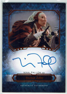 Star Wars Masterwork 2015 Topps Autograph Auto Nina Fallon as Stass ...