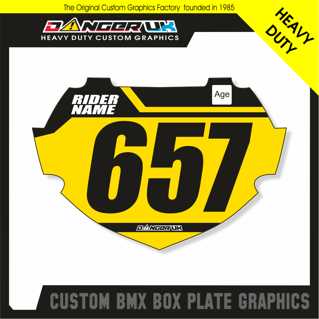 Bmx Number Plate Template BOX Number Plates