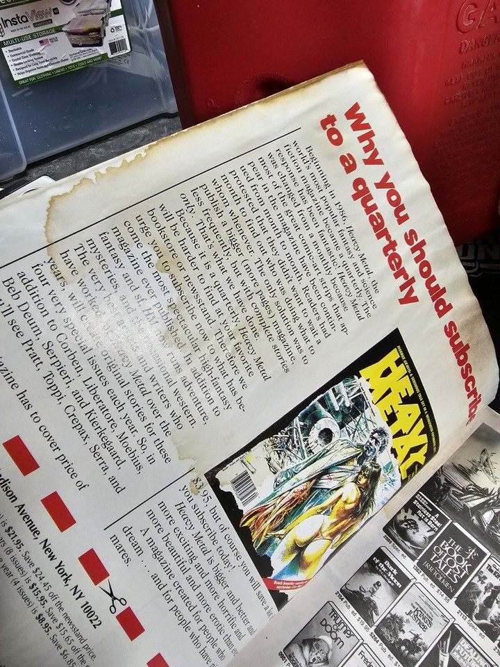 Heavy Metal Magazine Summer 1986 Morbus Gravis by Serpieri Druuna | eBay