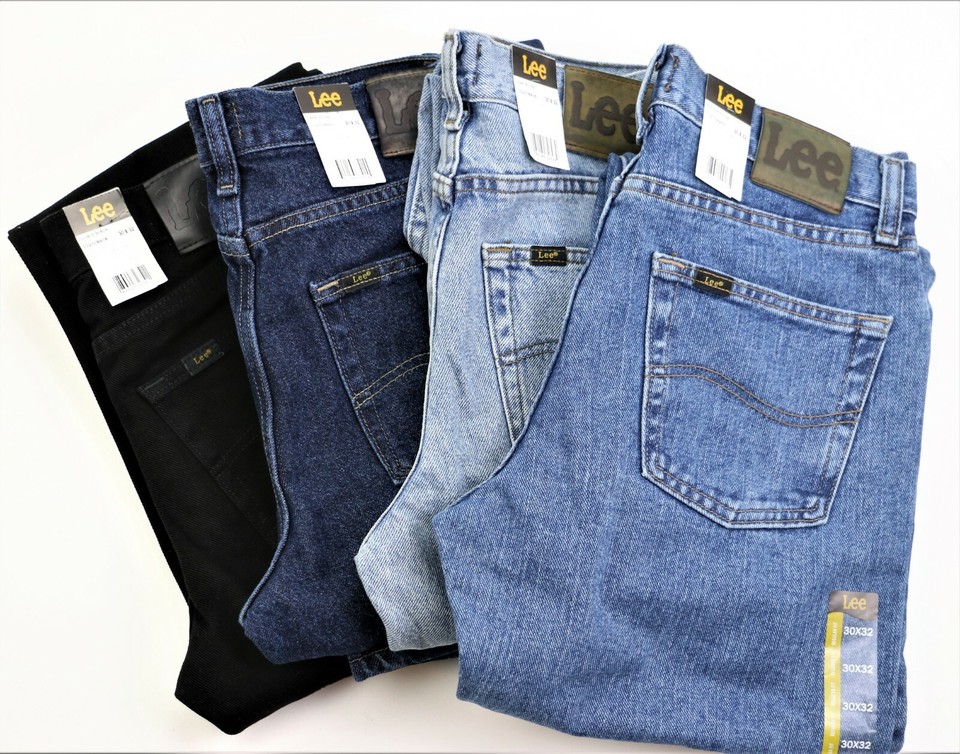 New LEE Regular Fit Jeans All Men’s Sizes Four Colors Lee Classic ...