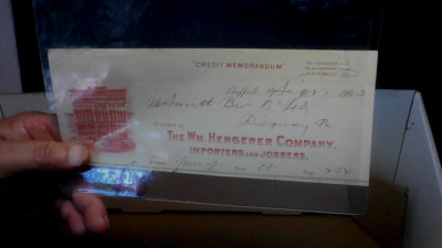 ANTIQUE 1903 BUSINESS "CREDIT MEMORANDUM" OLD BUILDING MOTIF | eBay