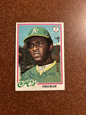 1978 Topps rediscover Vida blue buy back signed autograph | eBay