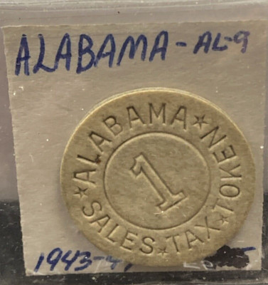 Alabama Fiber Sales Tax Token | eBay