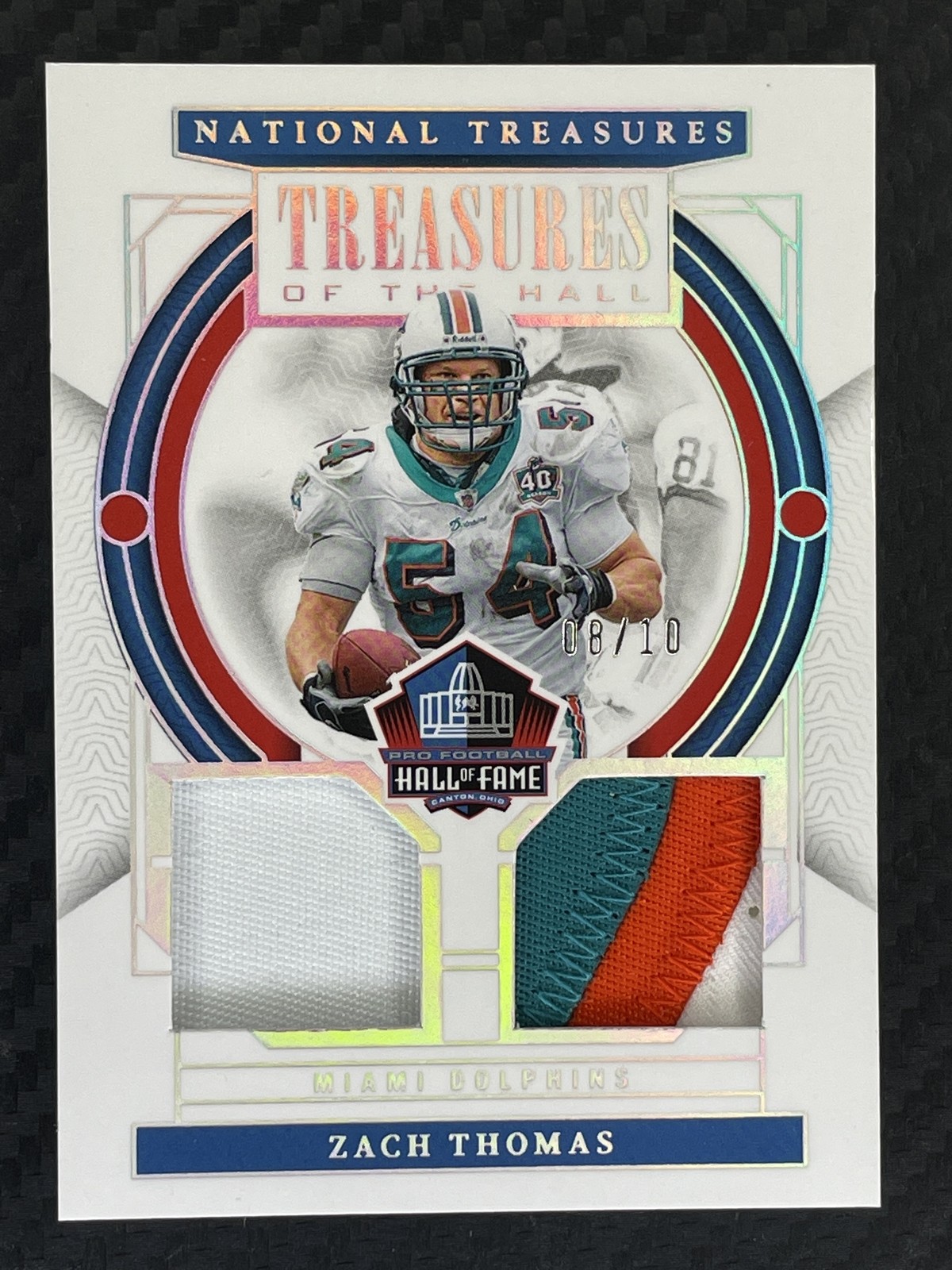 2023 National Treasures Zach Thomas Treasures Of The Hall Dual Patch ...