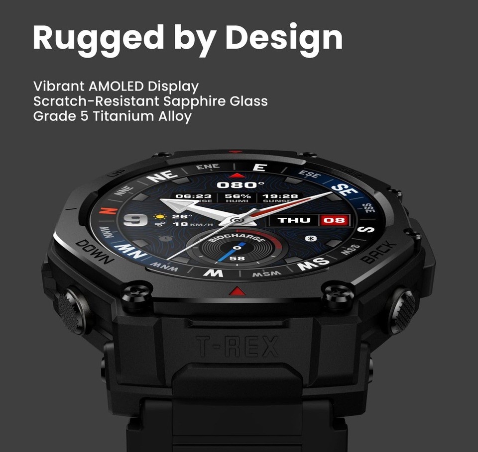 Amazfit T-Rex Smart Watch for Men Dual-Band & 5 Satellite New Sealed | eBay