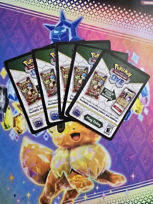 5x Prismatic Evolutions Pokemon Online TCG Code Cards | eBay