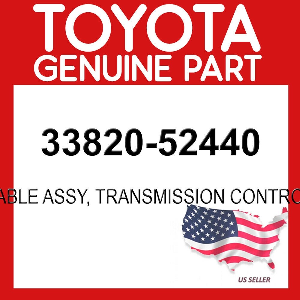 Toyota Genuine 33820-52440 Cable Assy Transmission Control OEM ...