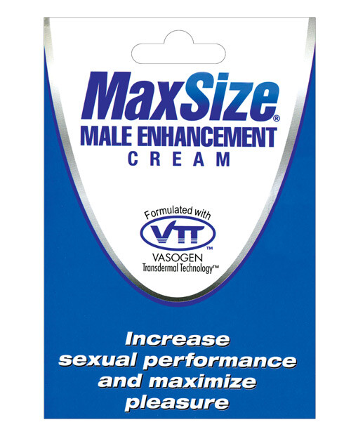 Max Size Male Enhancement Cream - Individual Foil Packet | eBay
